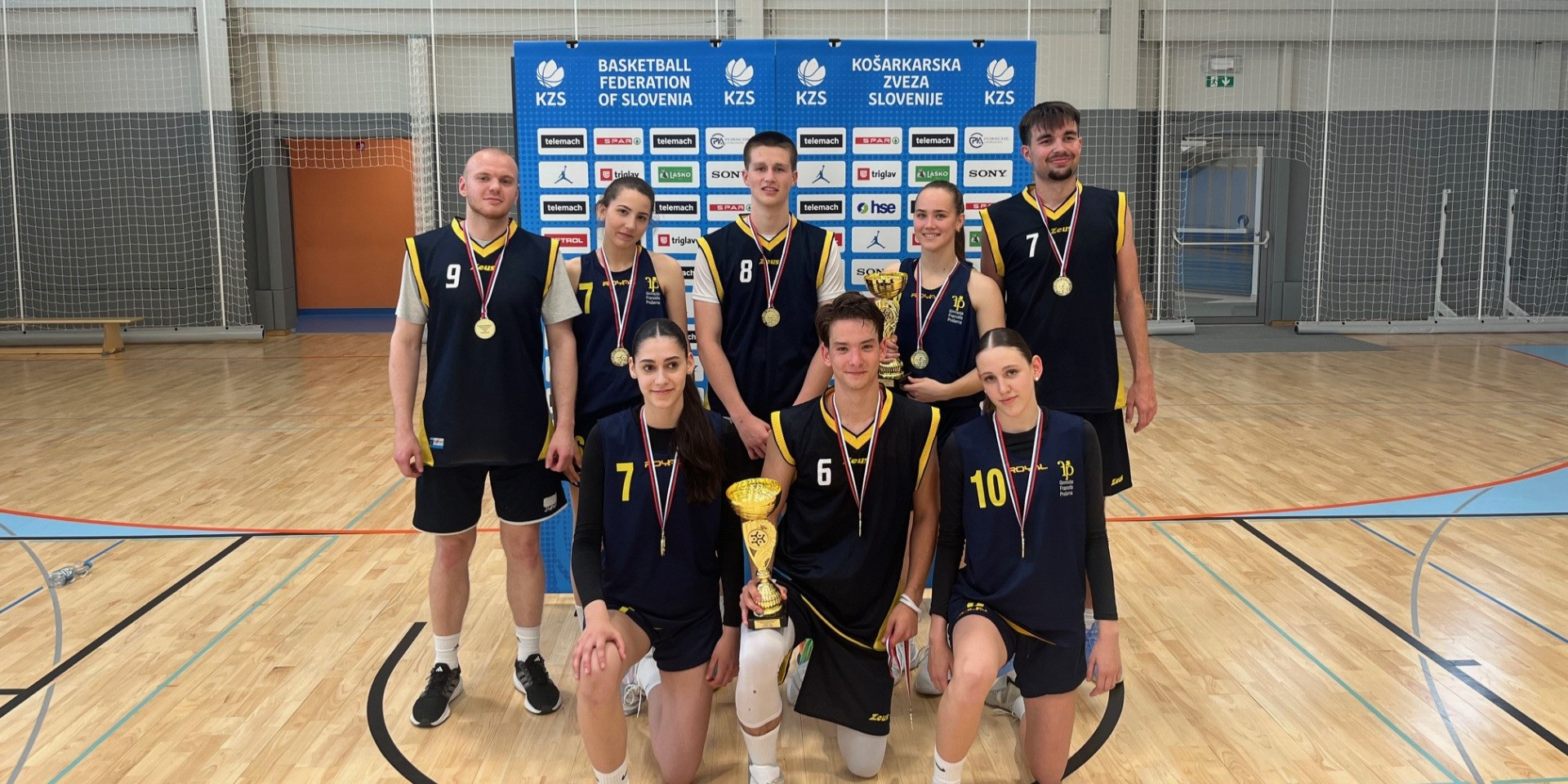 KZS - Gimnazija Koper in GFP Kranj zmagovalca DP srednjih šol v košarki 3x3