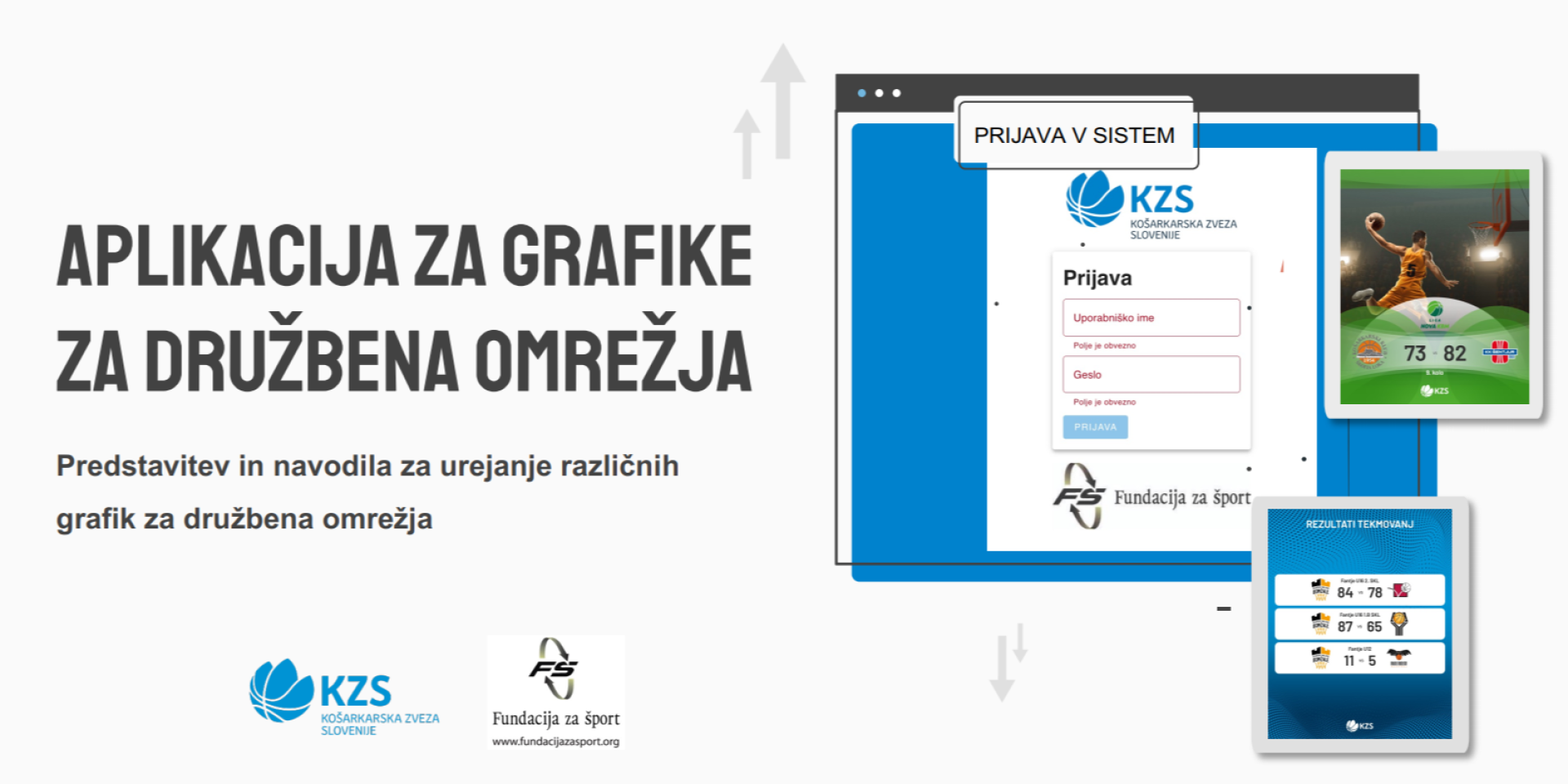 KZS - Aplikacija KZS za grafike za družbena omrežja